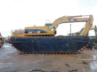 China Amphibious Excavator Swamp Buggy with Strong Engine Used Cat 320C in Good Condition for sale