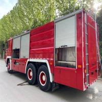 China Good Condition Red Diesel Fuel Type Howo Fire Fighting Truck 16cbm Manual Transmission for sale