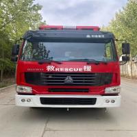China Good Condition Red Diesel Fuel Type Howo Fire Fighting Truck 16cbm Manual Transmission for sale