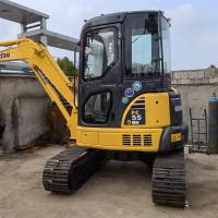 China PC55MR 5.5 Ton Used Mini Komatsu Crawler Excavator with Machine Weight of 6700 KG for sale