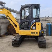China PC55MR 5.5 Ton Used Mini Komatsu Crawler Excavator with Machine Weight of 6700 KG for sale