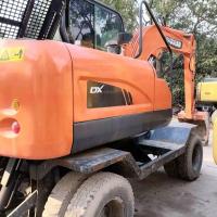 China 2016 Year Original Engine Doosan DX60W-9C Wheel Excavator in Korea with Rubber Tire for sale