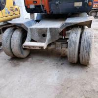 China 2016 Year Original Engine Doosan DX60W-9C Wheel Excavator in Korea with Rubber Tire for sale