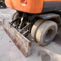 China 2016 Year Original Engine Doosan DX60W-9C Wheel Excavator in Korea with Rubber Tire for sale