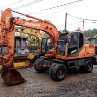 China Original Engine Doosan DX140W Excavator Machine 140 Model DX140 Wheel 14ton-Excavator for sale