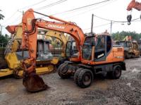 China Original Engine Doosan DX140W Excavator Machine 140 Model DX140 Wheel 14ton-Excavator for sale