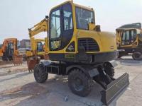 China 0.2m3 Bucket Capacity 42kw 6 Ton Hyundai 60W 4WD Mini Used Hydraulic Wheel Excavator for sale