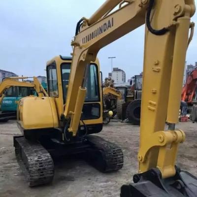 China Korean Made R55-7 5 Ton Used Hyundai Robex 55 Excavator Digger for Earth Excavating for sale