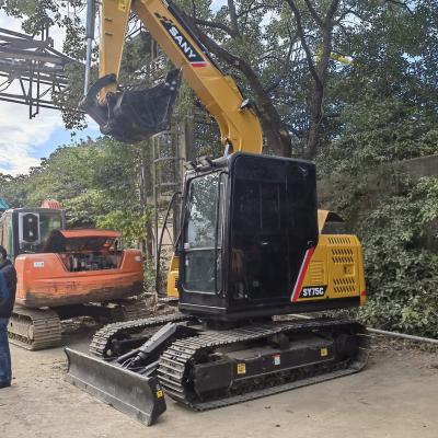 China Original Engine and Sany Hydraulic Pump 7 Ton Sany SY75C Excavator Ideal for Excavating for sale
