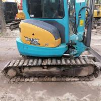 China Original Paint Kubota Mini Excavator 135 Used Hydraulic 3.5 Tons with Cab Boom Swing for sale
