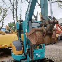 China Original Paint Kubota Mini Excavator 135 Used Hydraulic 3.5 Tons with Cab Boom Swing for sale