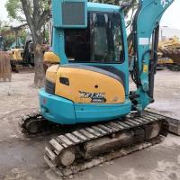 China Original Paint Kubota Mini Excavator 135 Used Hydraulic 3.5 Tons with Cab Boom Swing for sale