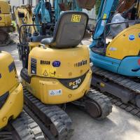 China Used Komatsu PC10MR PC10 10 Mini Excavator Digger 1 Tons in Great Condition Japan Made for sale