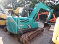 China Second Hand 7.5ton Kobelco SK75-8 Excavator with Crawler Chain and Low Working Hours for sale