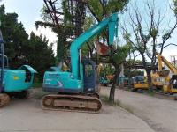 China Second Hand 7.5ton Kobelco SK75-8 Excavator with Crawler Chain and Low Working Hours for sale