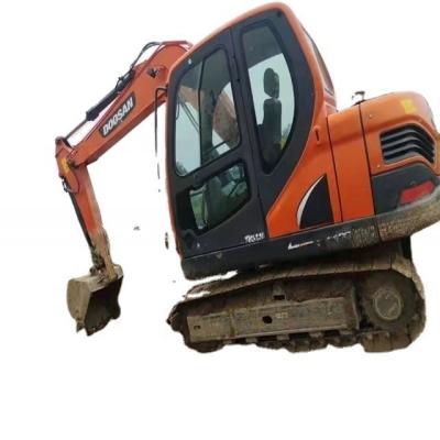 China 7TON Operating Weight Doosan DX75 Crawler Excavator Ready for Work and Origin Valve for sale