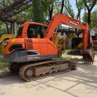 China 7TON Operating Weight Doosan DX75 Crawler Excavator Ready for Work and Origin Valve for sale