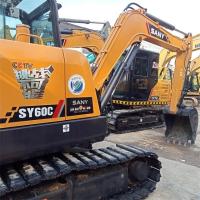 China Construction Excavator Machinery 6TON Sany SY 60 C Crawler Excavator with Lower Hours for sale
