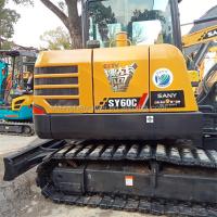 China Construction Excavator Machinery 6TON Sany SY 60 C Crawler Excavator with Lower Hours for sale