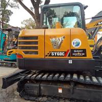 China Construction Excavator Machinery 6TON Sany SY 60 C Crawler Excavator with Lower Hours for sale