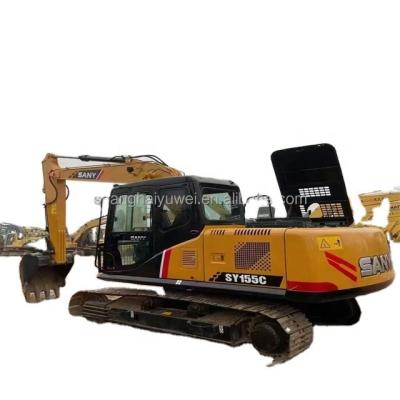 China 2022 Sany SY 155C Excavator 16 Tons of Construction Machinery with Low Working Hours for sale