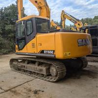 China 2022 Sany SY 155C Excavator 16 Tons of Construction Machinery with Low Working Hours for sale