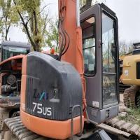 China Japan Imported 7.6 Ton Hitachi ZX75UR Used Excavator with Original Hydraulic Valve for sale