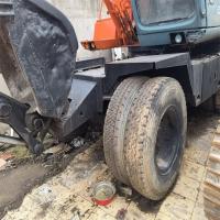 China 10.7TON Operating Weight Original Hydraulic Pump Hitachi EX 100 WD 10 Ton Wheel Excavator for sale