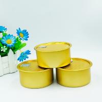 China Golden Empty Aluminum Can Empty Food Tin Cans 1oz 2oz 3.5oz for sale