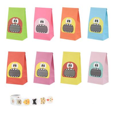 China Halloween 70g Kraft Paper Bread Pastry Paper Bags 9g/Pcs Oil Proof for sale