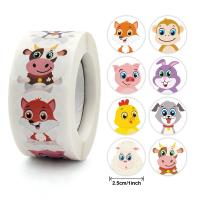 China Animal Cartoon Paper Custom Sticker Labels For Children's Stuff，logo sticker printing for sale