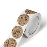 China 0.04mm Christmas Gift Xmas Custom Sticker Labels 60g/Roll for sale