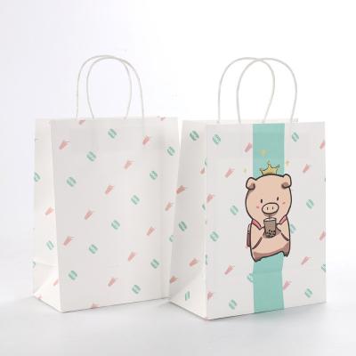 China 150g Kraft Paper Printed Paper Bags Bakery Packaging 8g/Pcs for sale