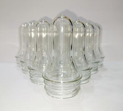 China Transparent Pet Bottle Preform With Food Grade Plastic PE Lids Material for sale