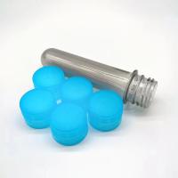 China Environmental PET Preform with Lid Available Blue Color Weight 105g for sale