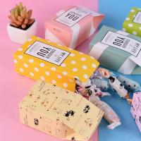 China Window opening kraft candy biscuit packaging paper bag, handmade kraft candy packaging, biodegradable paper box for sale