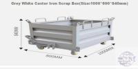 China Heavy Duty Steel Transit Box Foldable Stackable 1000KG Capacity for sale