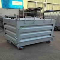 China Heavy Duty Steel Transit Box Foldable Stackable 1000KG Capacity for sale