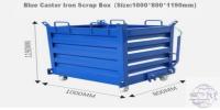 China Collapsible Wire Mesh Container Iron Storage Cage for Warehouse with Lid for sale