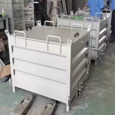 China Industrial Iron Pallet Box Heavy Duty Warehouse Storage Bin for sale