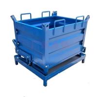China Heavy Duty Stackable Steel Storage Bin Industrial Transit Box for Workshop for sale