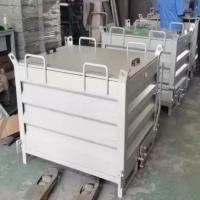 China Heavy Duty Stackable Steel Storage Bin Industrial Transit Box for Workshop for sale