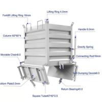 China Heavy Duty Stackable Steel Storage Bin Industrial Transit Box for Workshop for sale