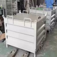 China Collapsible Iron Pallet Cage Space-Saving Heavy Duty Storage Bin for Factory for sale