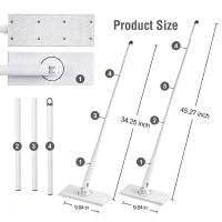 China Automatic Clamping Mop Snap Grip Hands-Free Disposable Wipe Flat Mops for sale