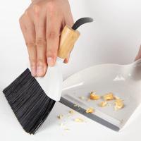 China Mini Brush Dustpan Set with Bamboo Handle for Eco-Friendly Indoor Cleaning for sale