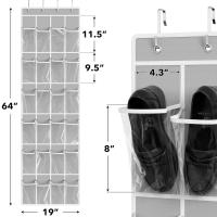China 24 Clear Pockets Over the Door Hanging Organizer for Shoes Socks Pantry for sale