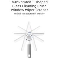 China 360° Rotating Multi-Purpose Window Squeegee with TPR Silicon Blade for sale