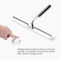 China Stainless Steel Rubber Shower Car Washing Cleaner Window Squeegee for sale
