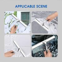 China Stainless Steel Rubber Shower Car Washing Cleaner Window Squeegee for sale